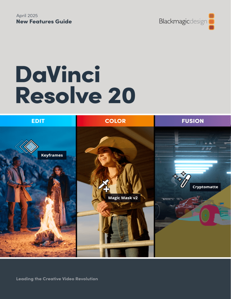 DaVinci Resolve 20 New Features Guide: AI Tools, Edit, Color, Fusion