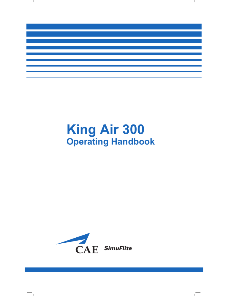 King Air 300 Operating Handbook | SimuFlite Pilot Training Guide