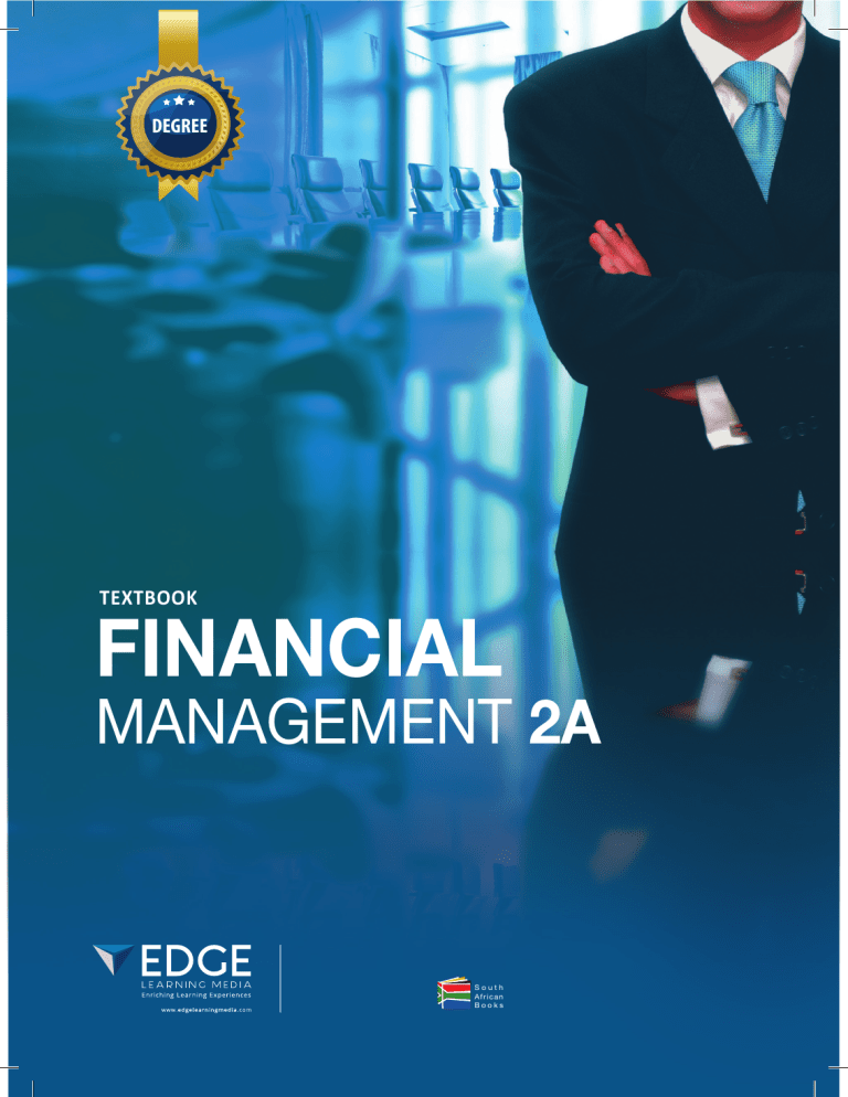 Financial Management 2A Textbook: Degree Level