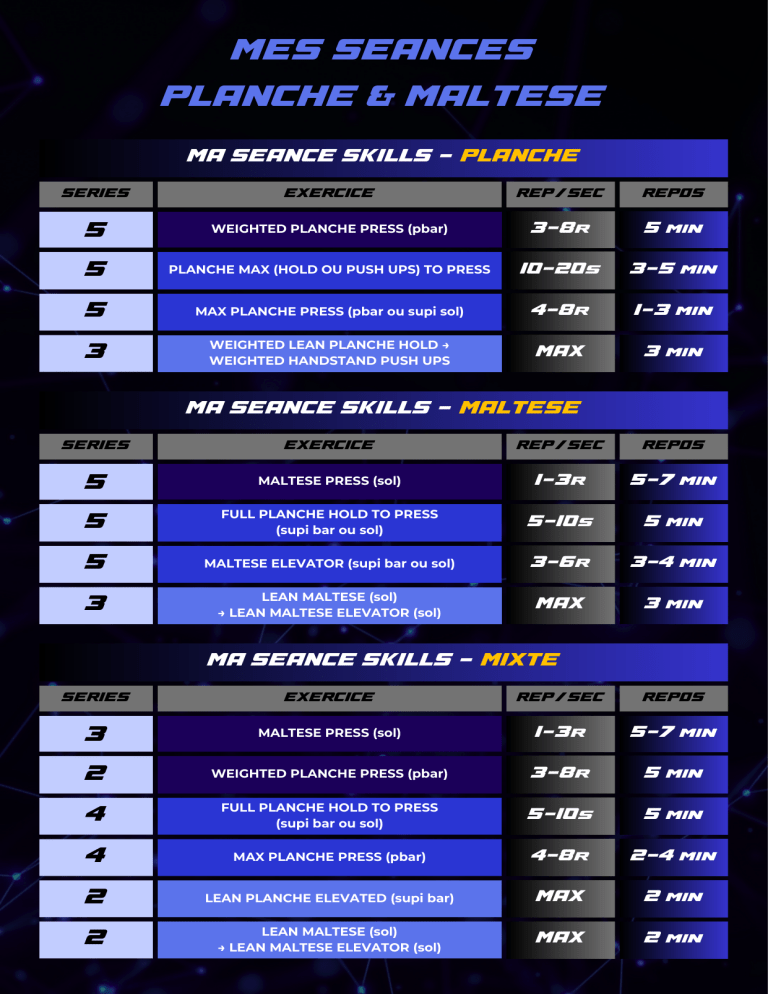Planche & Maltese Skill Training Program: Advanced Calisthenics Workout