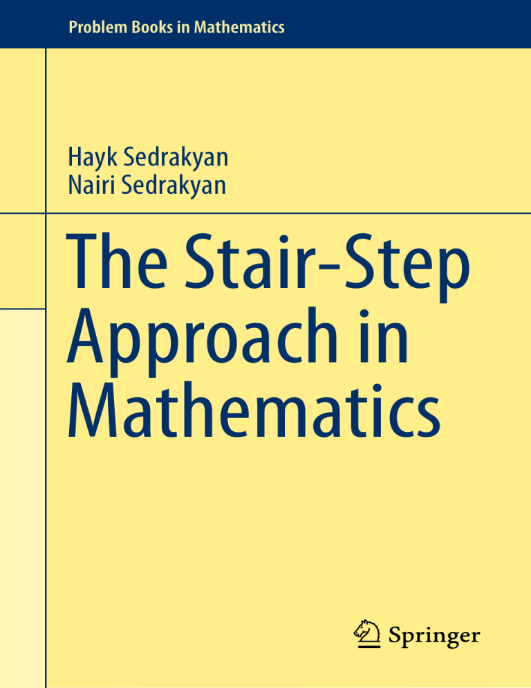 Stair-Step Approach in Mathematics Problem Book