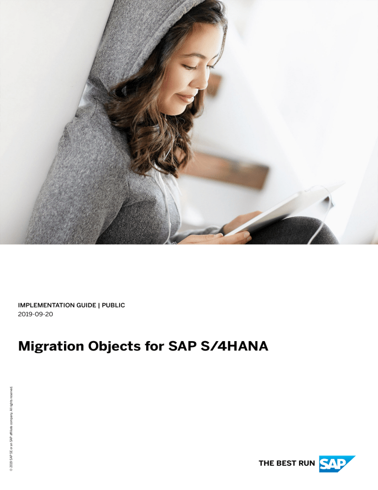 SAP S/4HANA Migration Objects: Implementation Guide (2019)