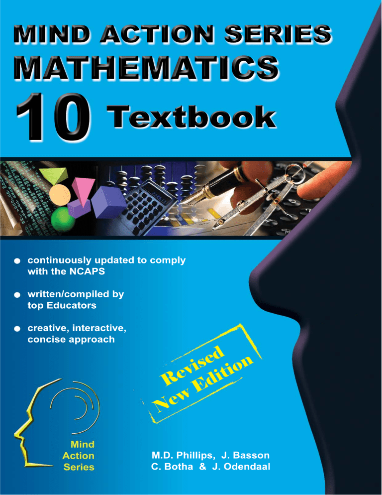 Grade 10 Mathematics Textbook - NCAPS Edition