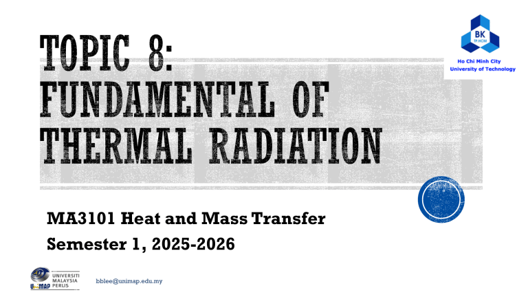 Thermal Radiation Fundamentals: Heat Transfer Presentation