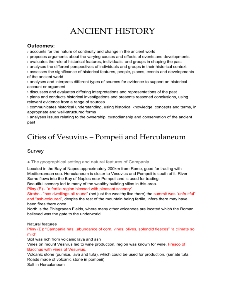 Pompeii & Herculaneum: Ancient History, Vesuvius Eruption & Excavations