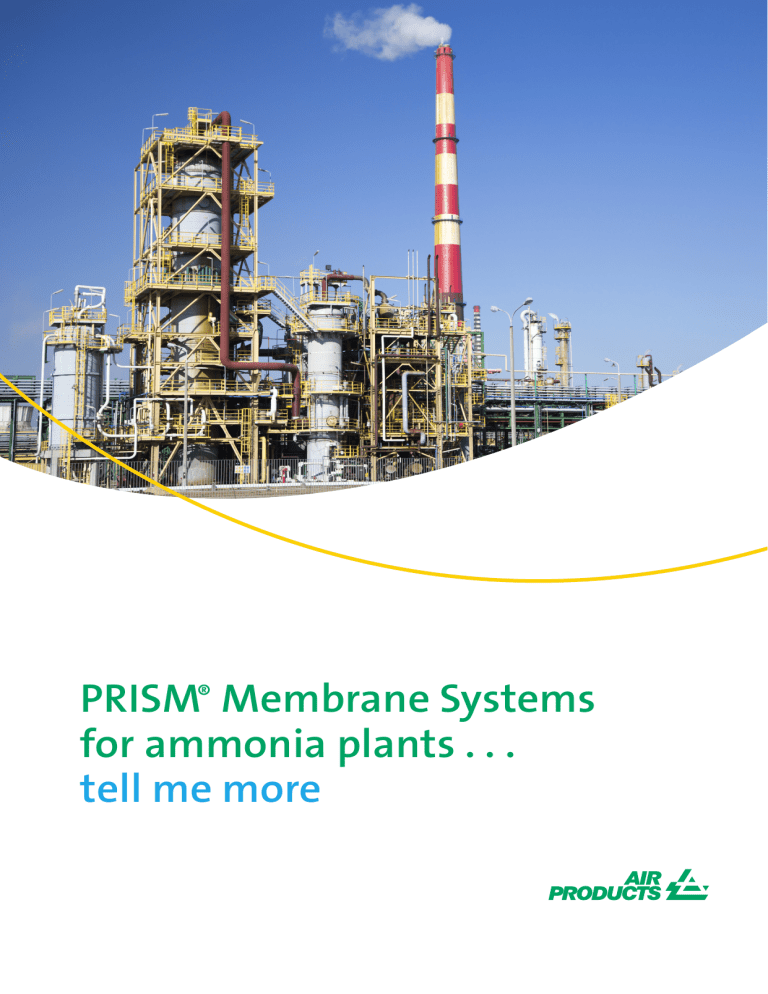 PRISM Membrane Systems for Ammonia Plants