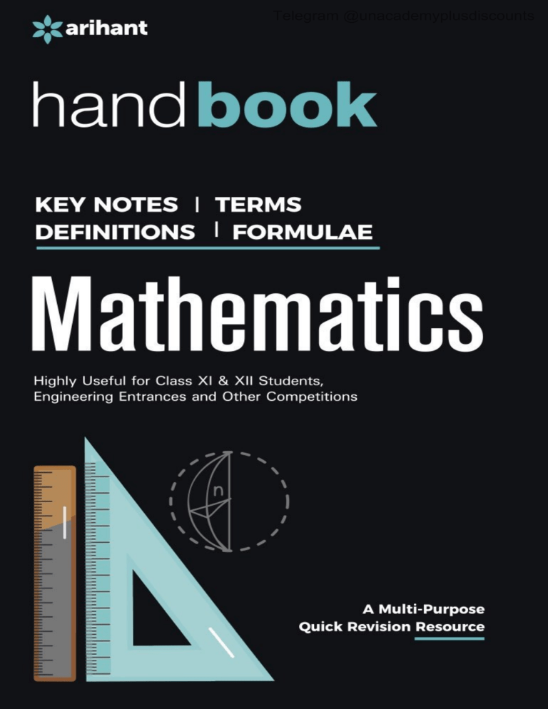 Mathematics Handbook: Key Notes, Terms, Formulae