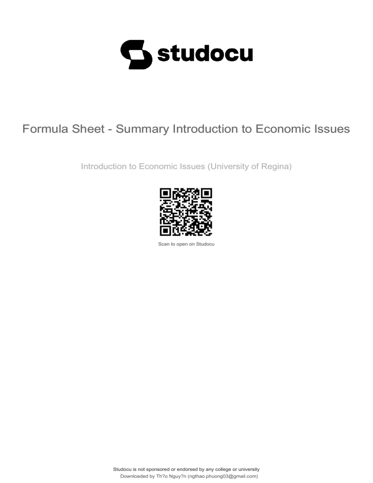 formula-sheet-summary-introduction-to-economic-issues