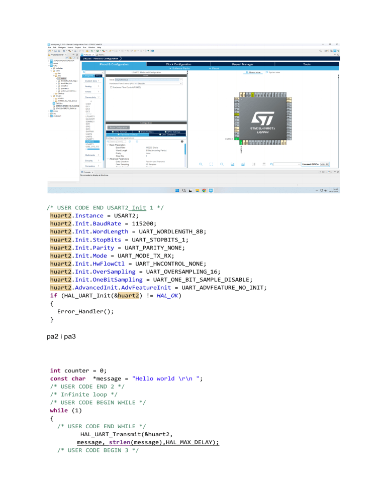 STM32 UART & GPIO Programming Tutorial: Embedded C Examples