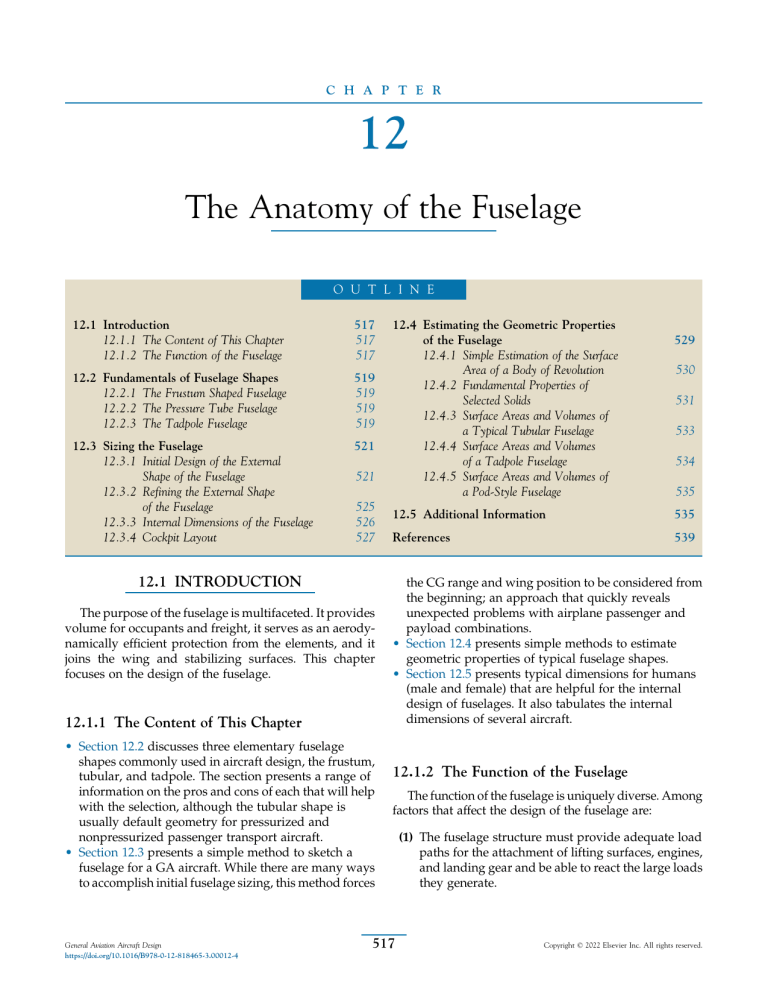 The Anatomy of the Fuselage: Aircraft Design Principles & Shapes
