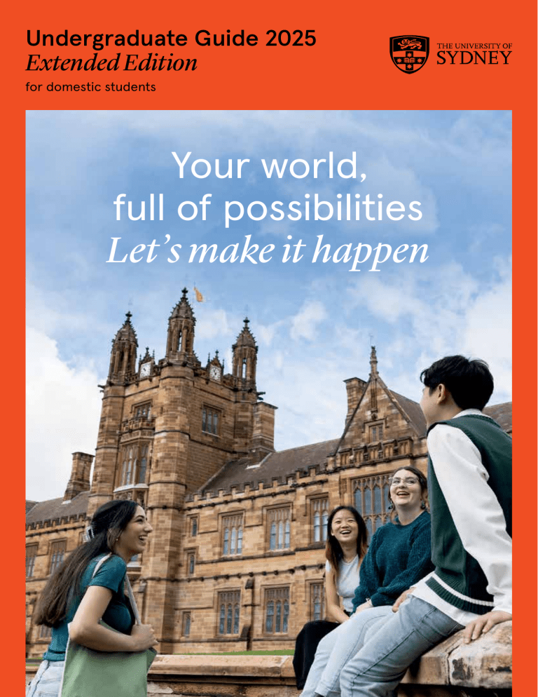 University of Sydney Undergraduate Guide 2025