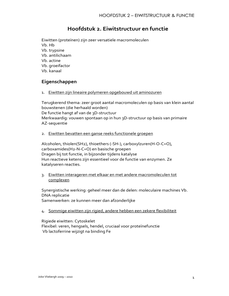 samenvatting Hoofdstuk 2