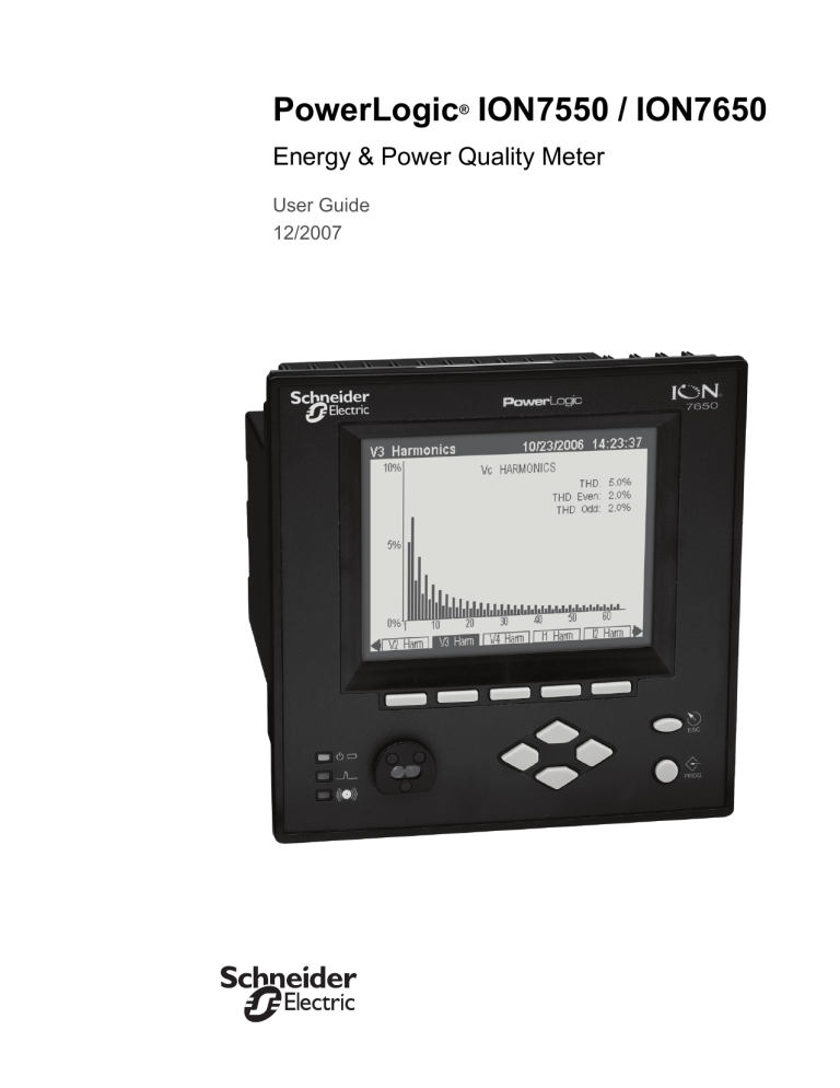 ION 7550 7650 User Guide