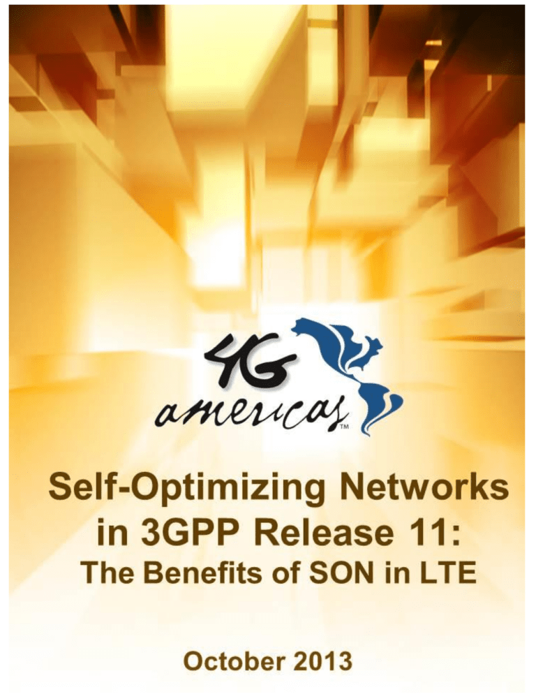 LTE Self-Optimizing Networks (SON) in 3GPP Release 11