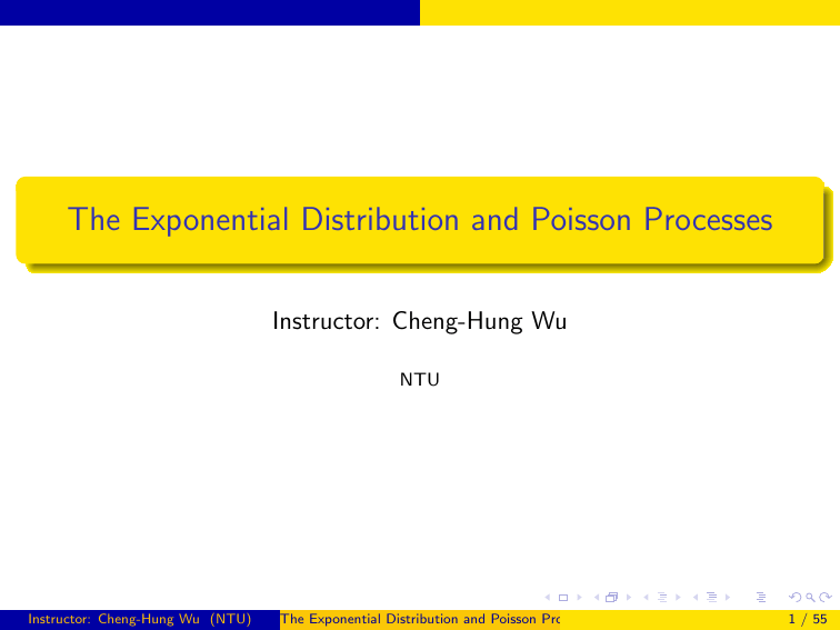 Exponential Distribution & Poisson Processes Presentation