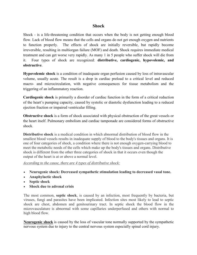 Shock and Burns: Types, Symptoms, Causes & Emergency Treatment