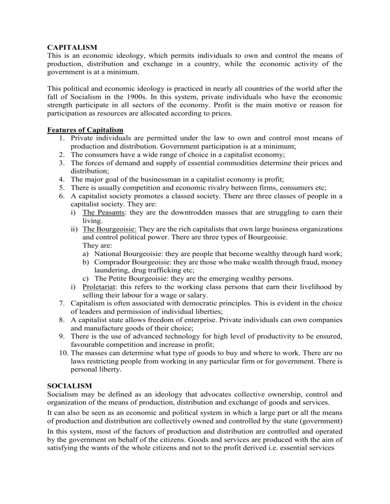 Political & Economic Ideologies: Capitalism, Socialism, Fascism & More