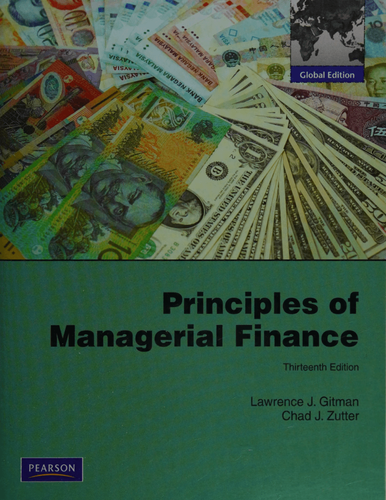 Principles of Managerial Finance Textbook