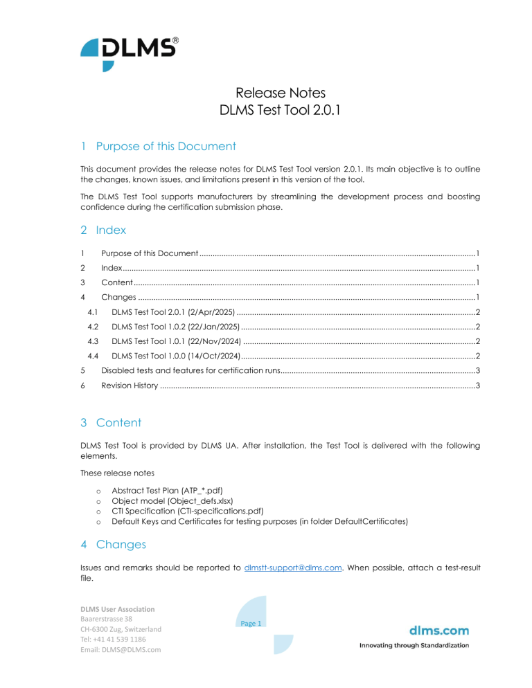 DLMS Test Tool 2.0.1 Release Notes: Changes, Fixes & Features