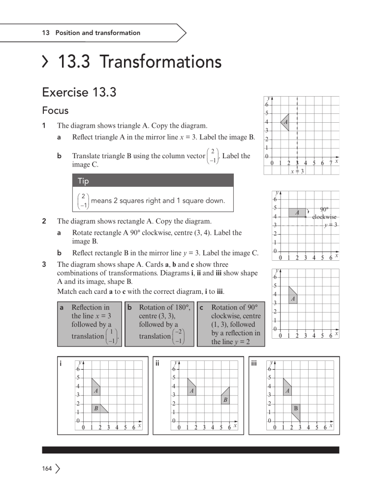 Geometry Transformations: Reflections, Translations, Rotations