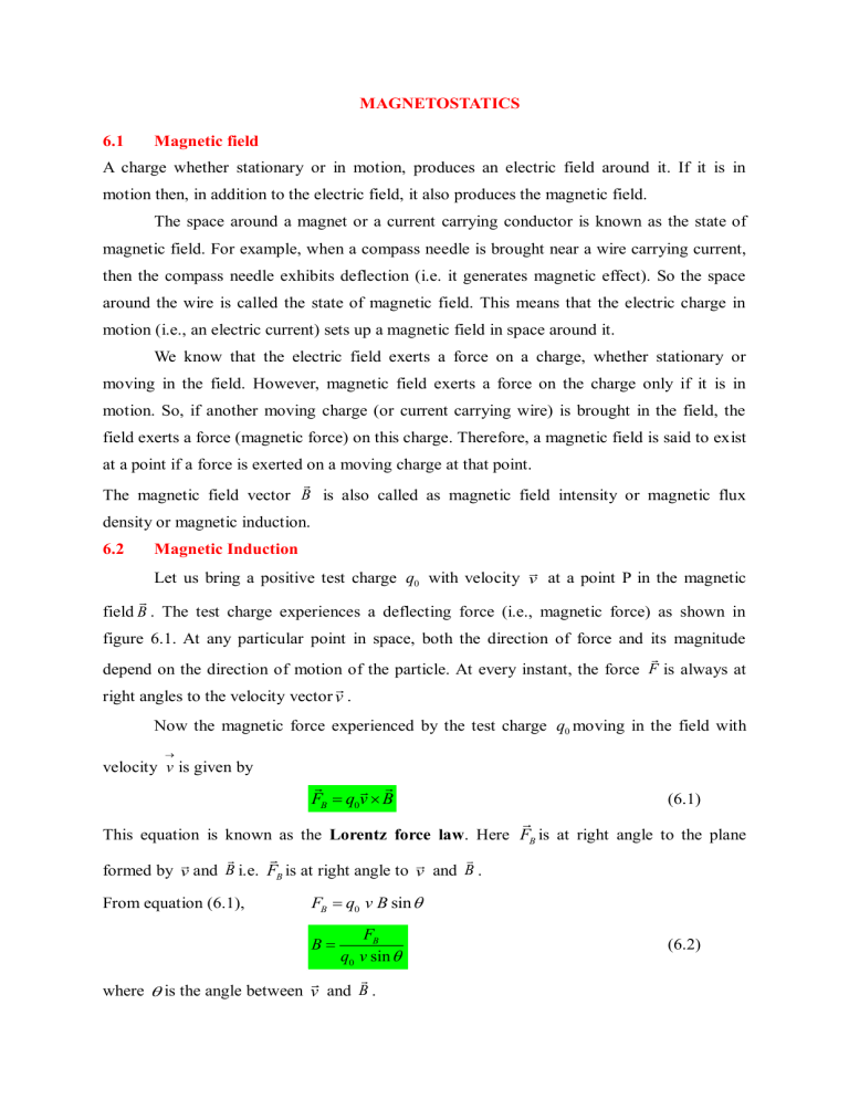 Magnetostatics: Magnetic Fields, Induction, Lorentz & Biot-Savart Laws