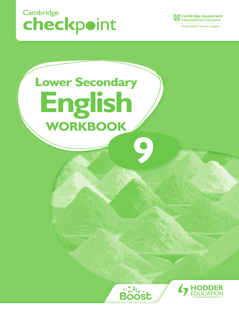 Cambridge Checkpoint Lower Secondary English Workbook 9