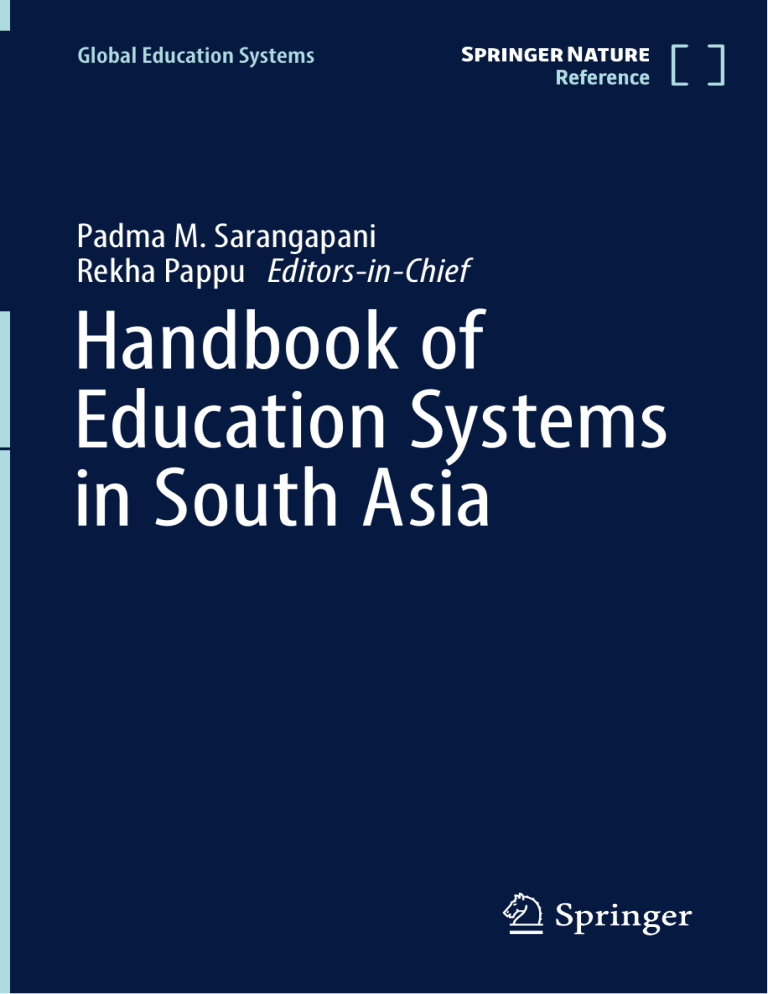 Education Systems in South Asia: An Introduction