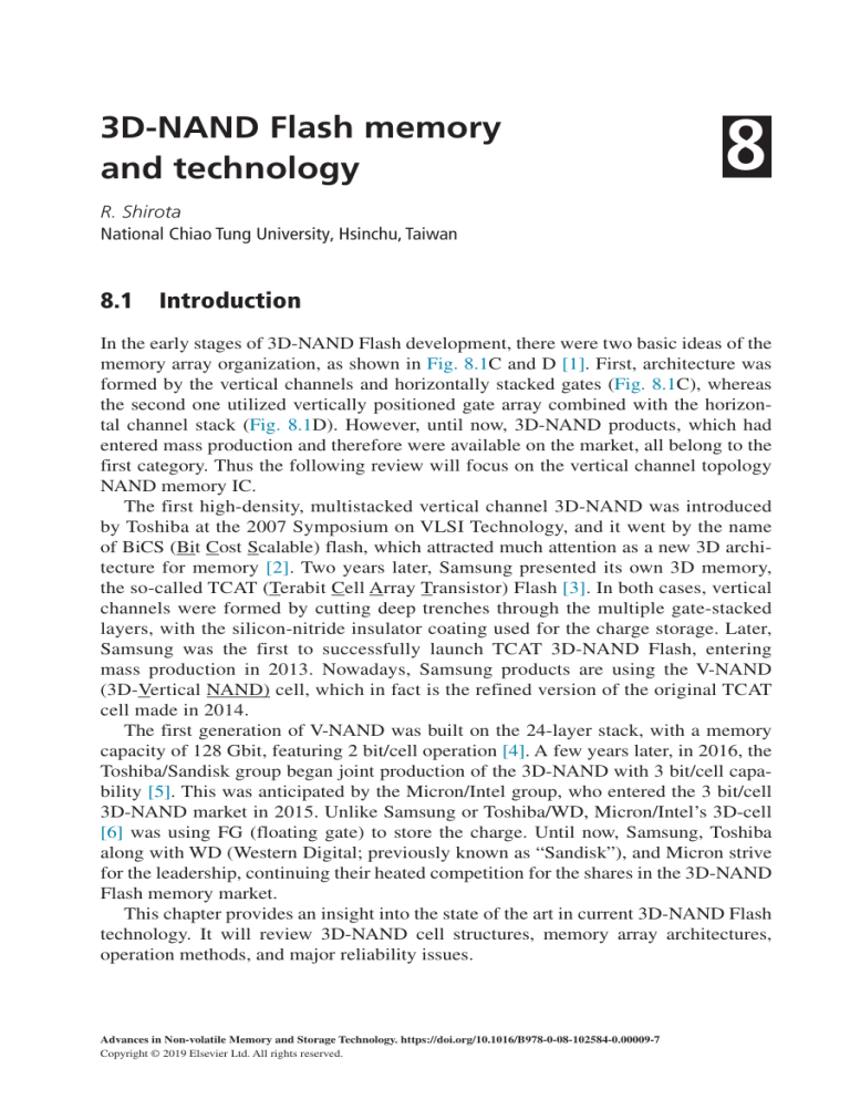 3D-NAND Flash Memory Technology: Cell Structures & Reliability