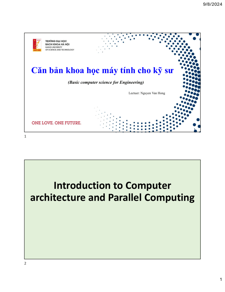 Parallel Computing: Intro for Engineers