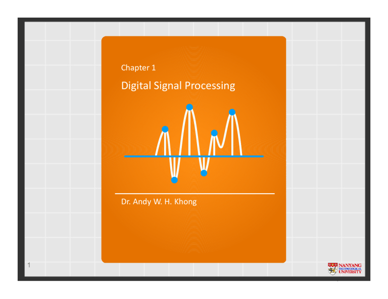 Digital Signal Processing: Introduction to Discrete-Time Signals