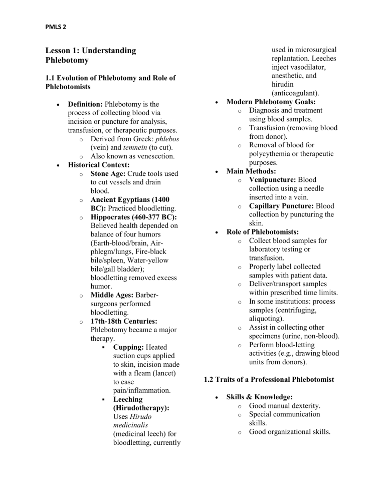 Phlebotomy: Understanding Its Evolution, Role, and Lab Areas
