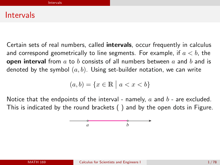 Intervals in Calculus: Open and Closed Intervals Explained