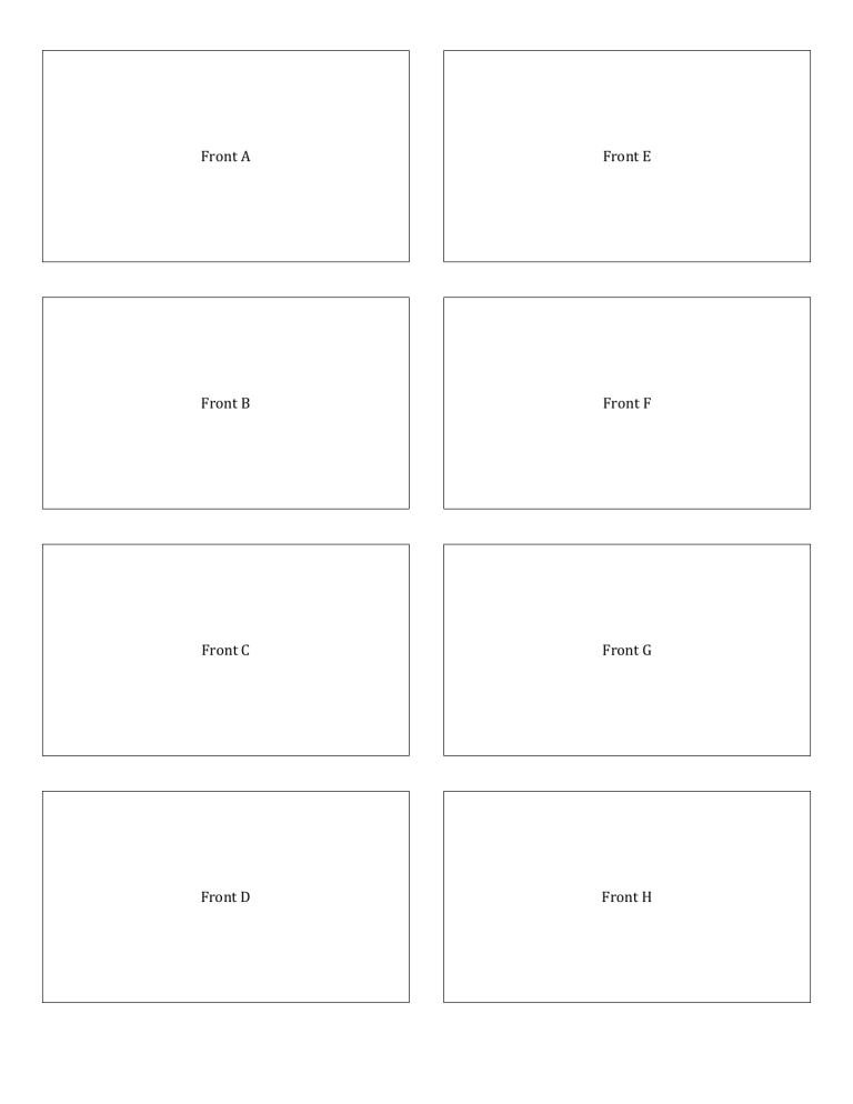 Flashcards template