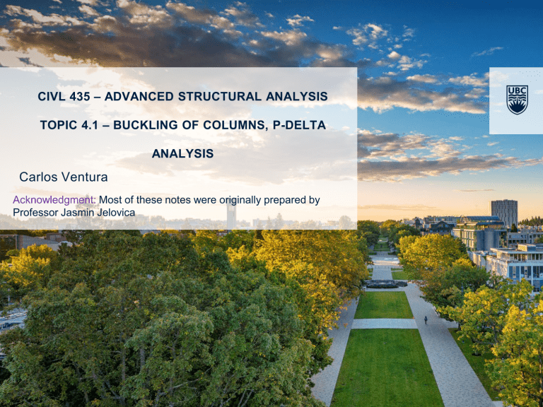Buckling of Columns & P-Delta Analysis | Advanced Structural Engineering