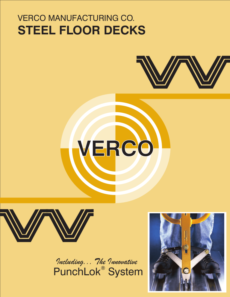 Verco Steel Floor Decks Catalog | PunchLok System