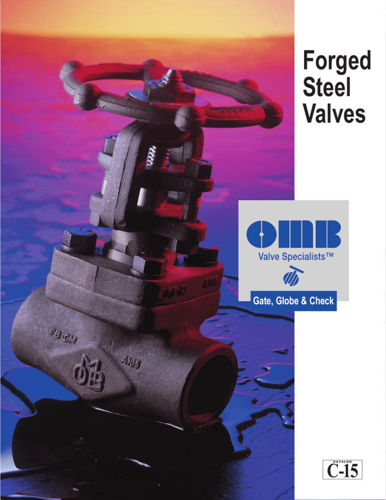 Forged Steel Valves Catalog - Gate, Globe, Check