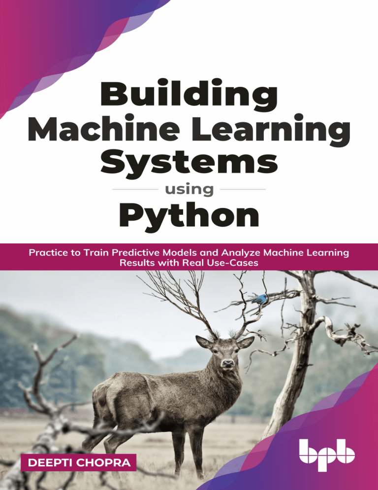 Building Machine Learning Systems with Python