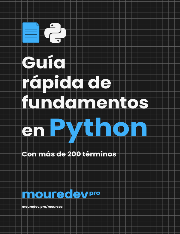 Guía rápida de fundamentos de Python