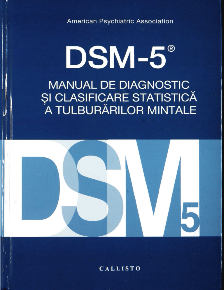 DSM-5: Diagnostic and Statistical Manual of Mental Disorders