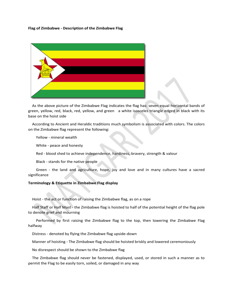 Zimbabwe Flag: Symbolism, Etiquette, Coat of Arms & National Anthem