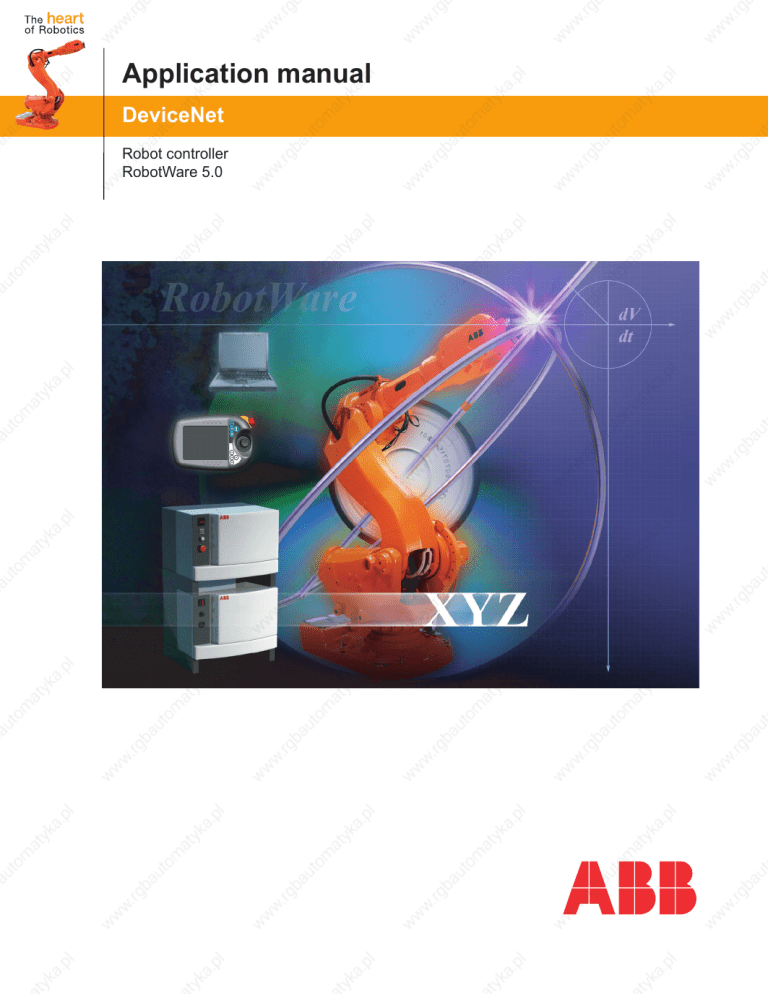 DeviceNet Application Manual for ABB Robot Controllers & RobotWare 5.0