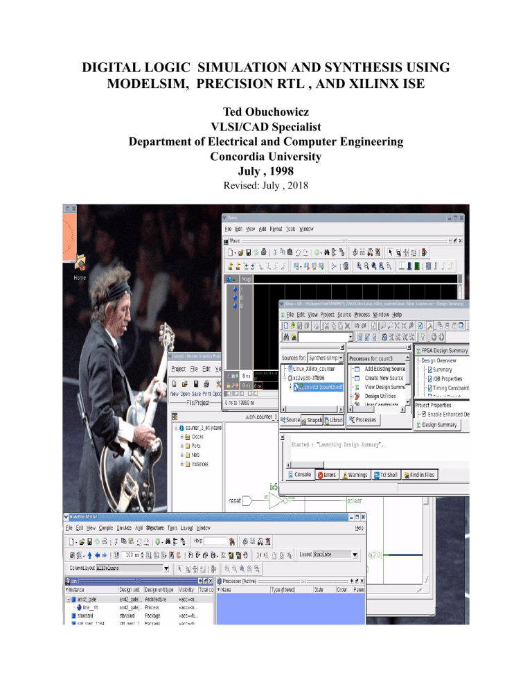 Digital Logic Simulation & Synthesis Tutorial with Modelsim, Precision ...