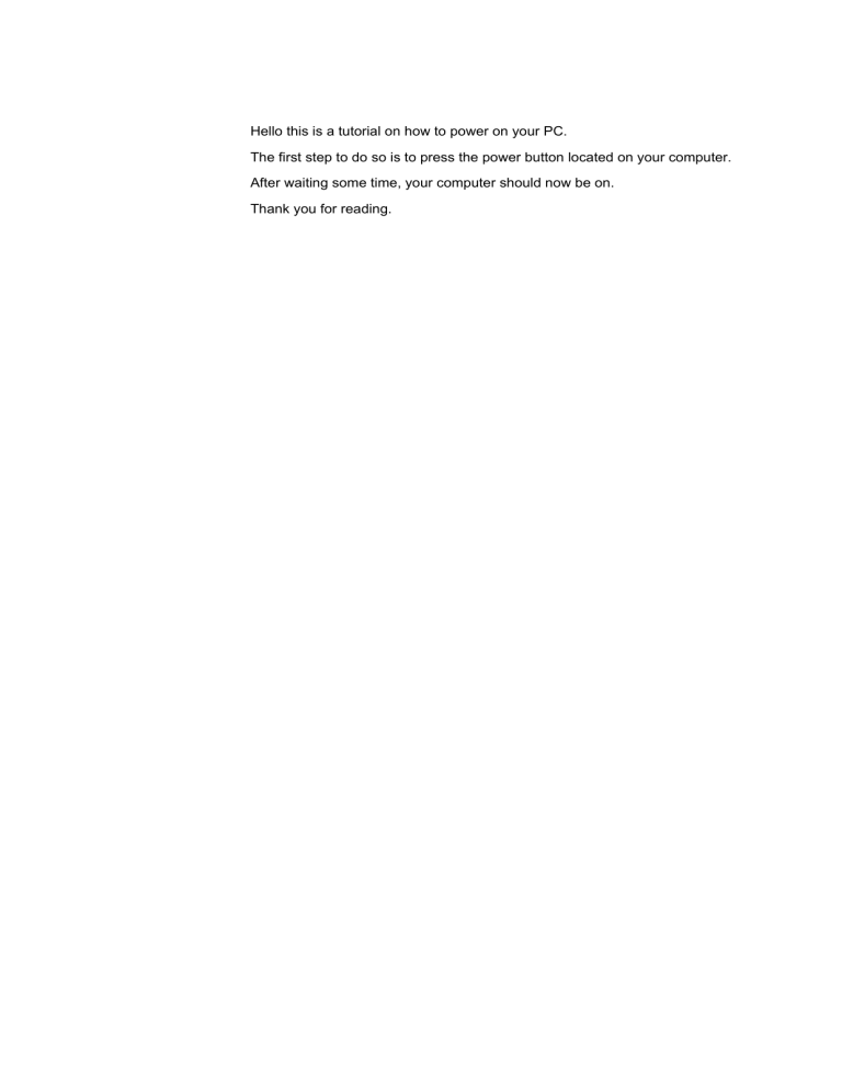 How to Power On Your PC: A Simple Step-by-Step Tutorial