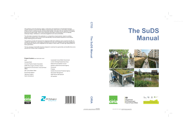 The SuDS Manual: Sustainable Drainage Systems Guide