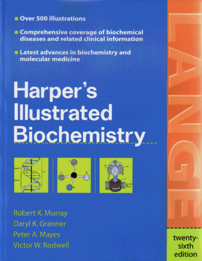 Harper's Illustrated Biochemistry 26th Edition Textbook