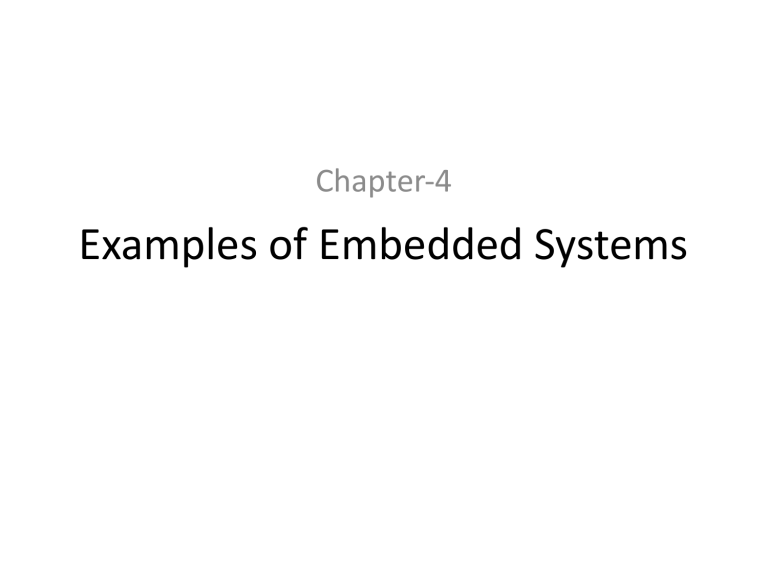 Embedded Systems Examples: Mobile Phones & Automotive Electronics