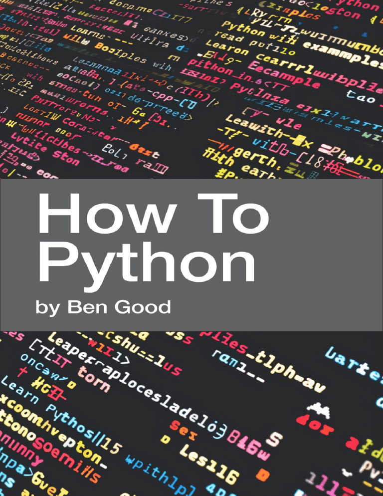 How To Python: Comprehensive Guide for Learning Python Programming