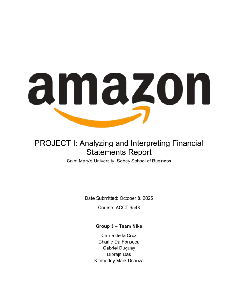 Amazon Financial Statement Analysis Report: DuPont & Comparative Study