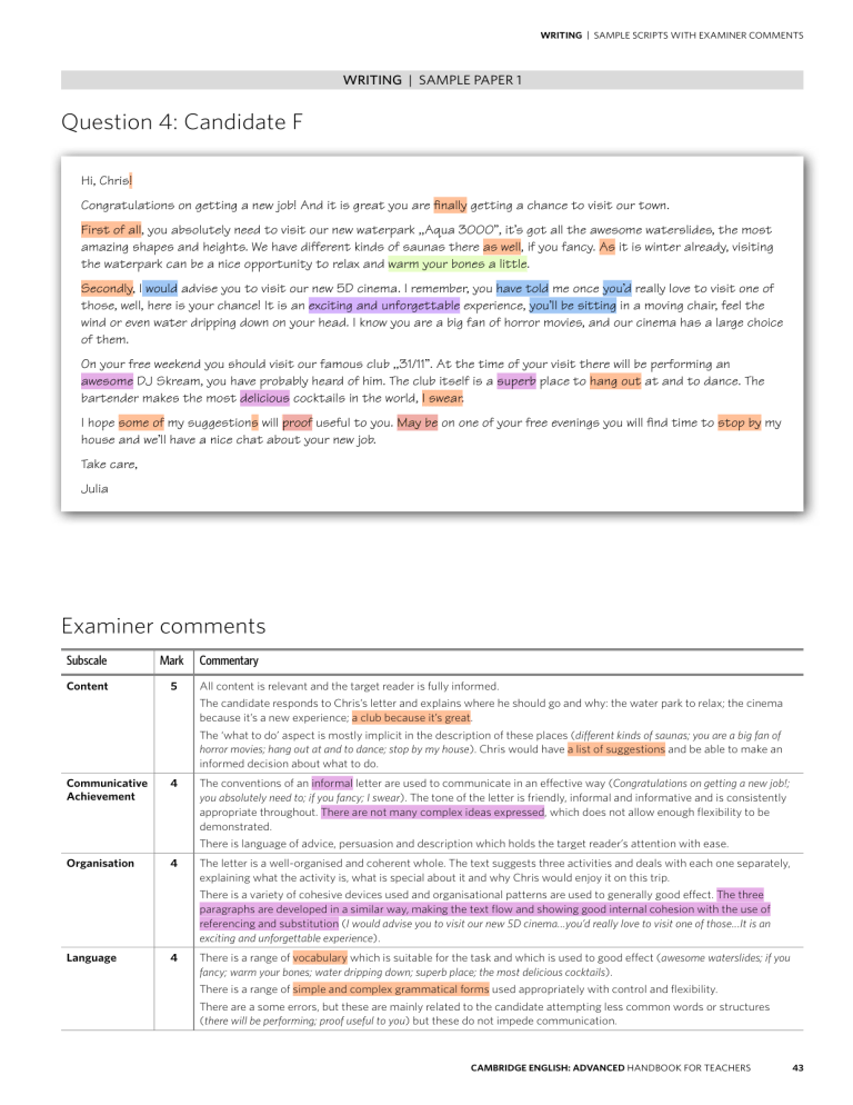 C1 Advanced Writing Sample Paper