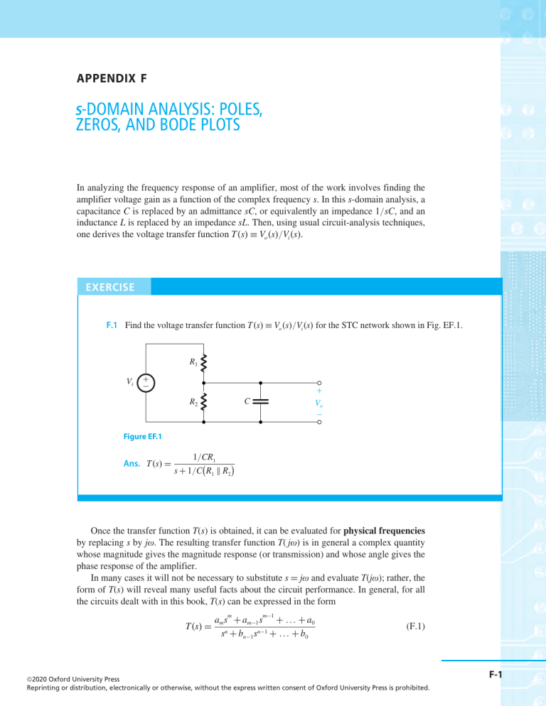 S-Domain Analysis: Poles, Zeros, and Bode Plots in Electrical Engineering